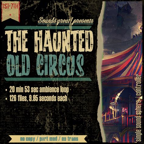 Second Life Marketplace Pov Haunted Victorian Circus Immersive