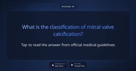 What Is The Classification Of Mitral Valve Calcification