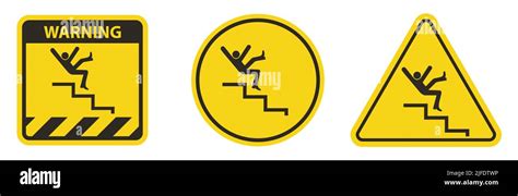 Beware Step Symbol Isolate On White Backgroundvector Illustration Eps10 Stock Vector Image