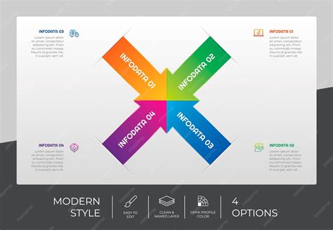 Premium Vector Workflow Arrow Infographic Vector Design With 4
