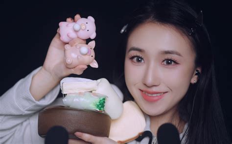 【asmr】声控解压！多种慢回弹和捏捏的声音｜轻语助眠 劳拉的枕头 劳拉的枕头 哔哩哔哩视频