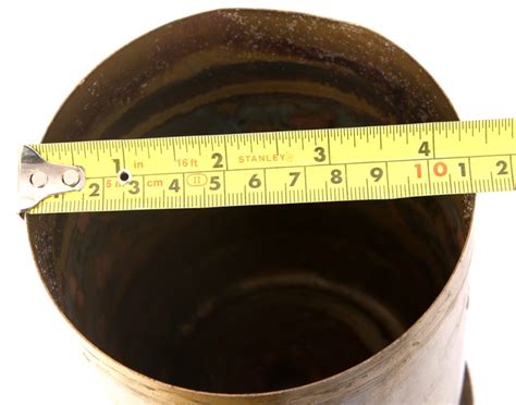 Wwii German Brass Shell Case Militaria