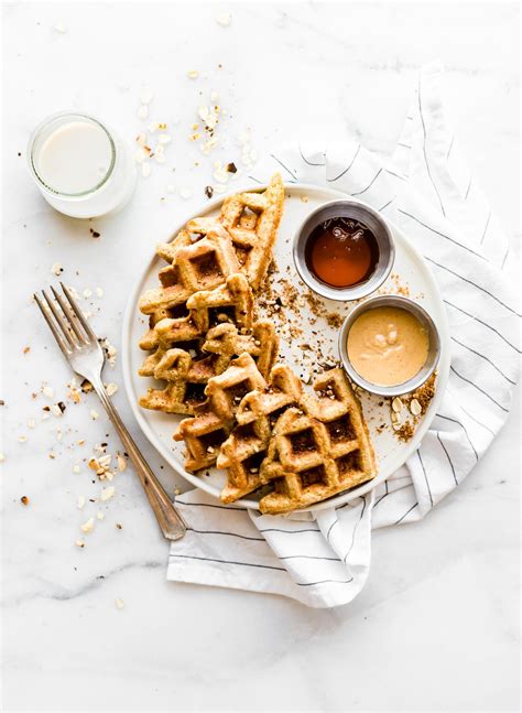 Flourless Peanut Butter Waffles Dairy Free