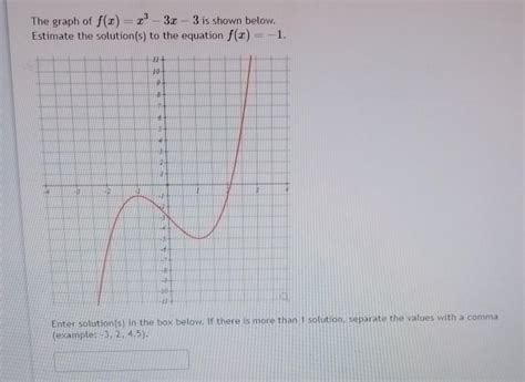 solved the graph of f x x3−3x−3 is shown below estimate