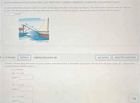 Solved Find The Acceleration Of The Specified Object H