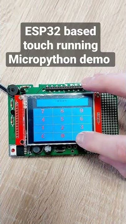 Esp32 Based Az Touch Running Demo In Micropython Youtube