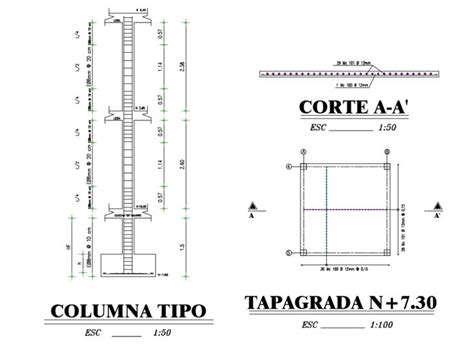 Column Section And Structure Details Of School Library