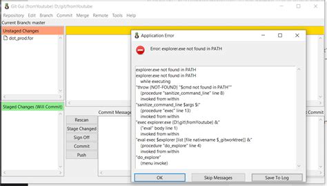 Getting The Error Message Error Explorerexe Not Found In Path When