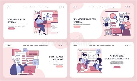 Women Working In Ai Flat Stock Illustration Illustration Of Future 375904217