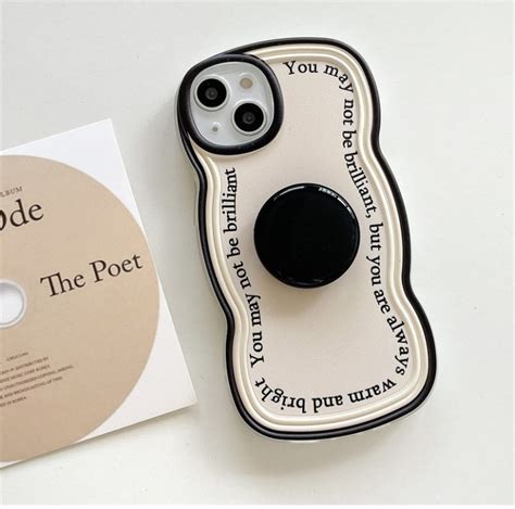 물결 베이지 스마트톡 아이폰케이스