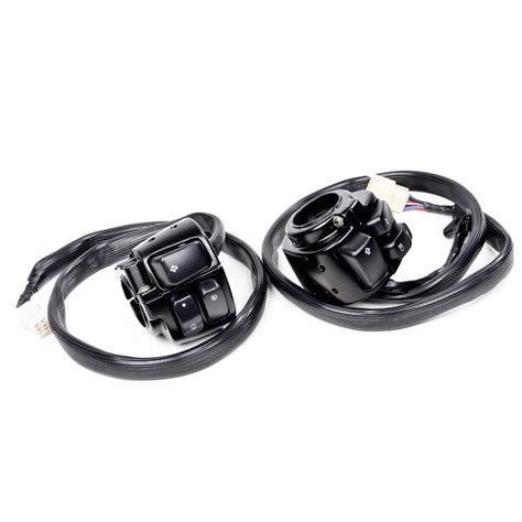 Astra Depot Black Aluminum 1” Motorcycle Handlebar Controls Switches