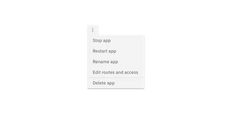 Overflow Menu Carbon Design System
