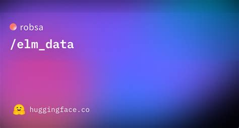 Robsaelmdata · Datasets At Hugging Face
