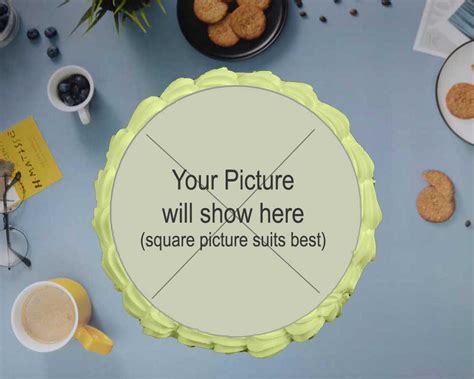 Photo Cake Round Yellow Bookmycake