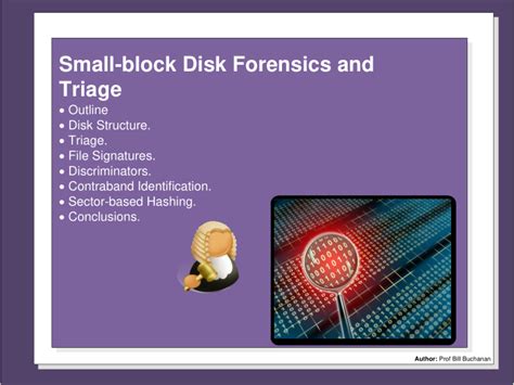 Ppt Small Block Disk Forensics And Triage Outline Disk Structure