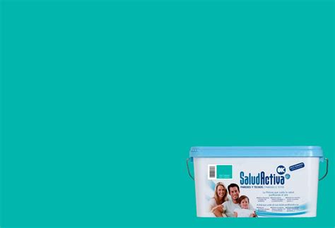 Pintura De Interior Salud Activa Cpp Color Azul Turquesa Mate 4l Para Paredes Y Techos Leroy