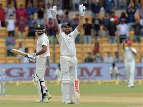 India Vs Afghanistan One Off Test Shikhar Dhawan Hammers Century