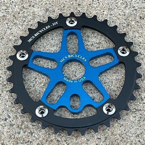 Mcs Alloy Chainring And Spider Combo Sprocket Bmx Bike Bicycle Sprockets