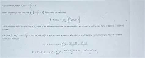 solved consider the function f x −4x2−8 in this problem