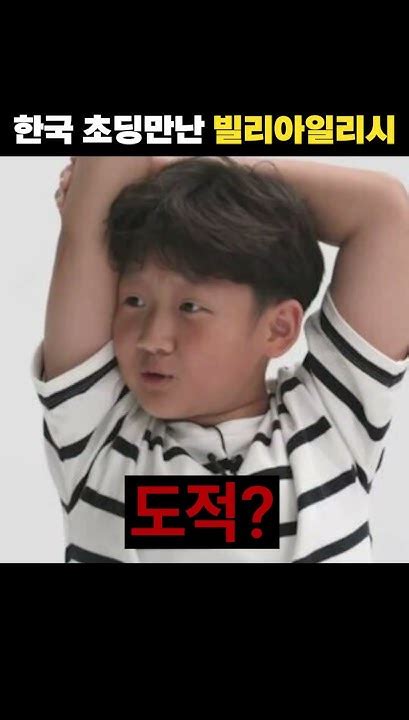 한국 초딩 만난 빌리 아일리시 Youtube