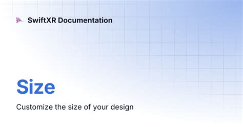 size swiftxr documentation