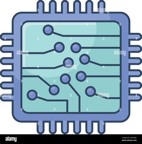 Blue Microchip Design Stock Vector Image And Art Alamy