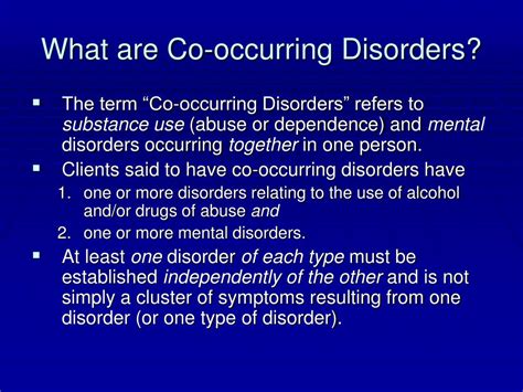 Ppt Co Occurring Disorders A Brief Introduction Powerpoint