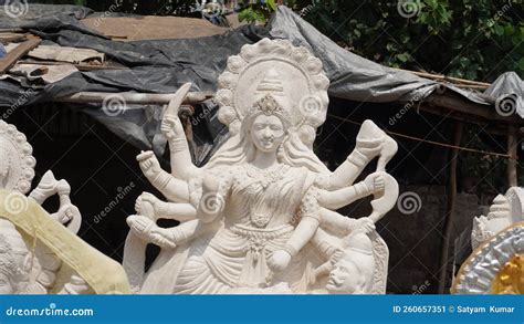Idol Made Of Sherawali Mata Hindu Religious Editorial Photo Image Of