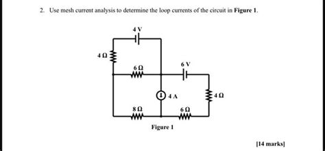 Solved Plz Solve Asap Use Mesh Current Analysis To Determine The Loop