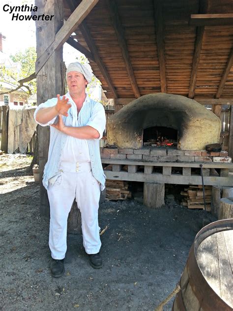 Colonial Quills Baking In A Beehive Oven By Cynthia Howerter