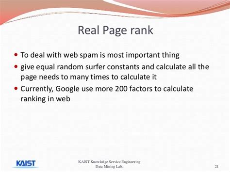 page rank algorithm