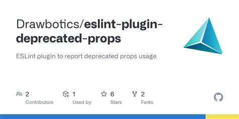 github drawbotics eslint plugin deprecated props eslint plugin to