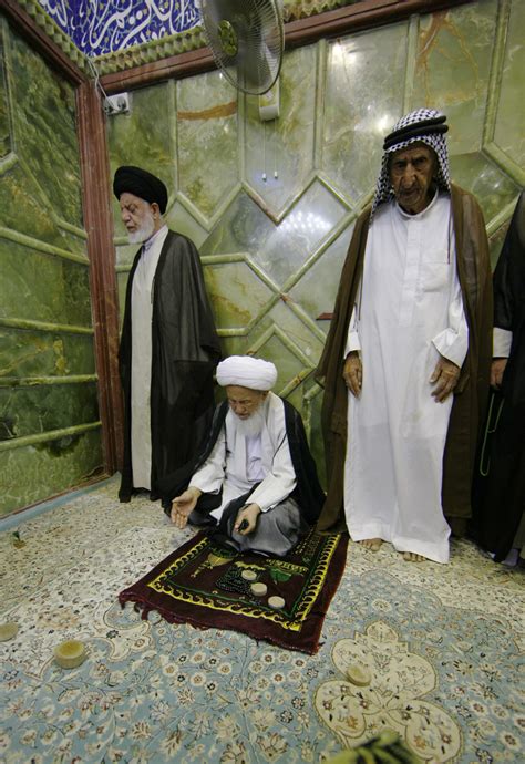 زيارة المرجع الديني اية الله الشيخ اسحاق الفياض دام ضله الى العتبة