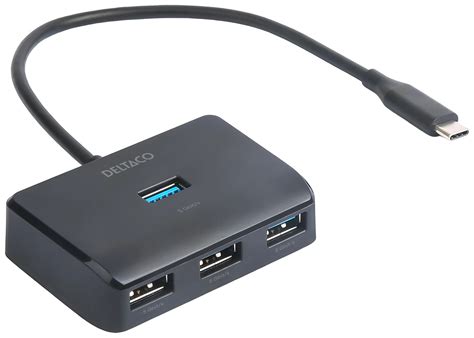 Deltaco USB C Hub 4xUSB A 199 DKK