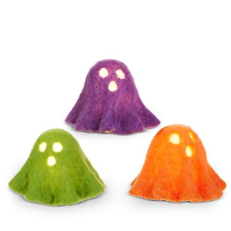 Lighted Felt Ghost Raz Imports Mlynnedesigns