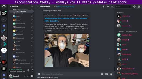 circuitpython weekly for march 23 2020 adafruit youtube