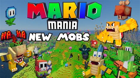 Huge Update For Mario Mania Minecraft Mod Showcase Youtube