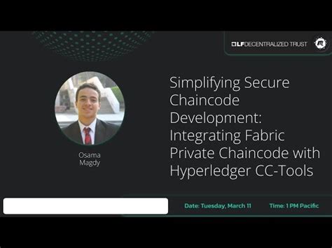 Free Video Integrating Fabric Private Chaincode With Hyperledger Cc Tools From Lf Decentralized