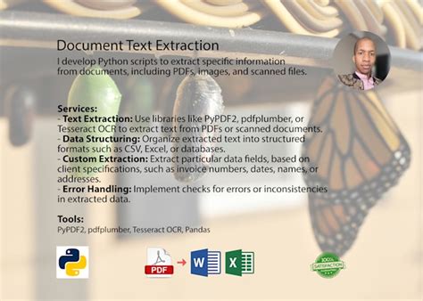 Extract Text From Images Pdfs Using Ocr With Python By Simphiwendaba Fiverr