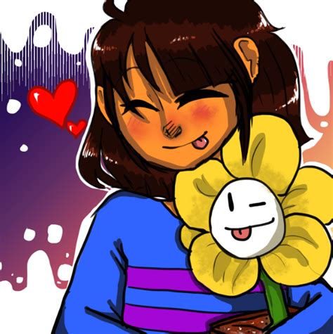 Frisk And Flowey No Filter By Xxthornstorosesxx On Deviantart