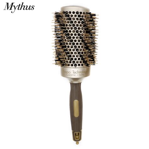 Mythus Nano Technology Thermal Ceramic Ionic Round Hair Brush With Boar