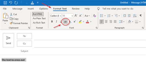 Outlook Strikethrough How To Cross Out Text ShellHacks