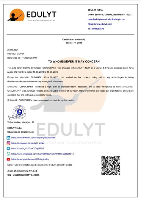 Shivangi Chaudhary On Linkedin Edulytindia Liveproject Internship