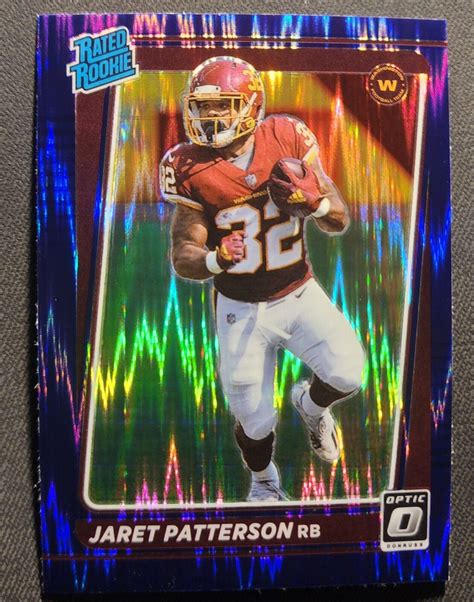 2021 DONRUSS OPTIC JARET PATTERSON PURPLE SHOCK PRIZM RATED ROOKIE RC