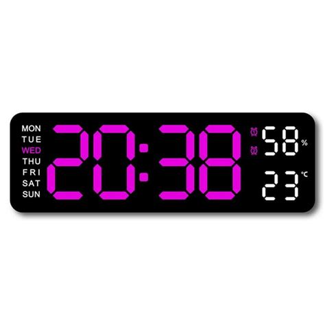 Waxcmxyh Digital Wall Clock13 Large Wall Clockdigital Calendarlarge