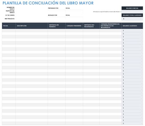 Plantilla De Libro Mayor Imprimible