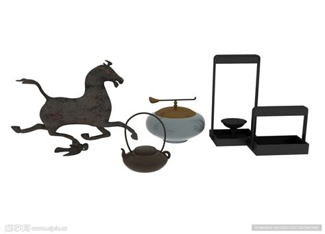 马踏飞燕装饰品3d模型设计图 3d设计 3d设计 设计图库 昵图网