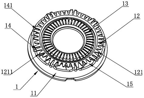 一种电动剃须刀的刀头组件的制作方法3
