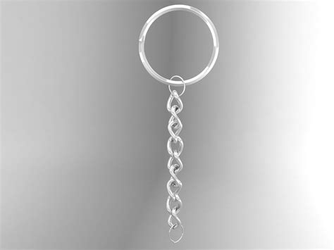 Key Chain 3d Model 5 Obj Max Ma Free3d