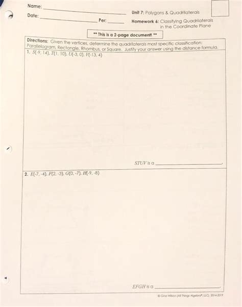 Solved Unit Polygons Quadrilaterals Homework Chegg